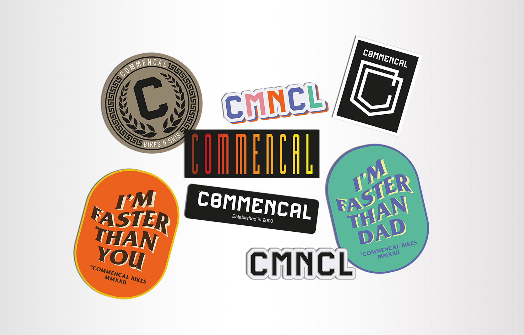 COMMENCAL | 8 STICKERS PACK