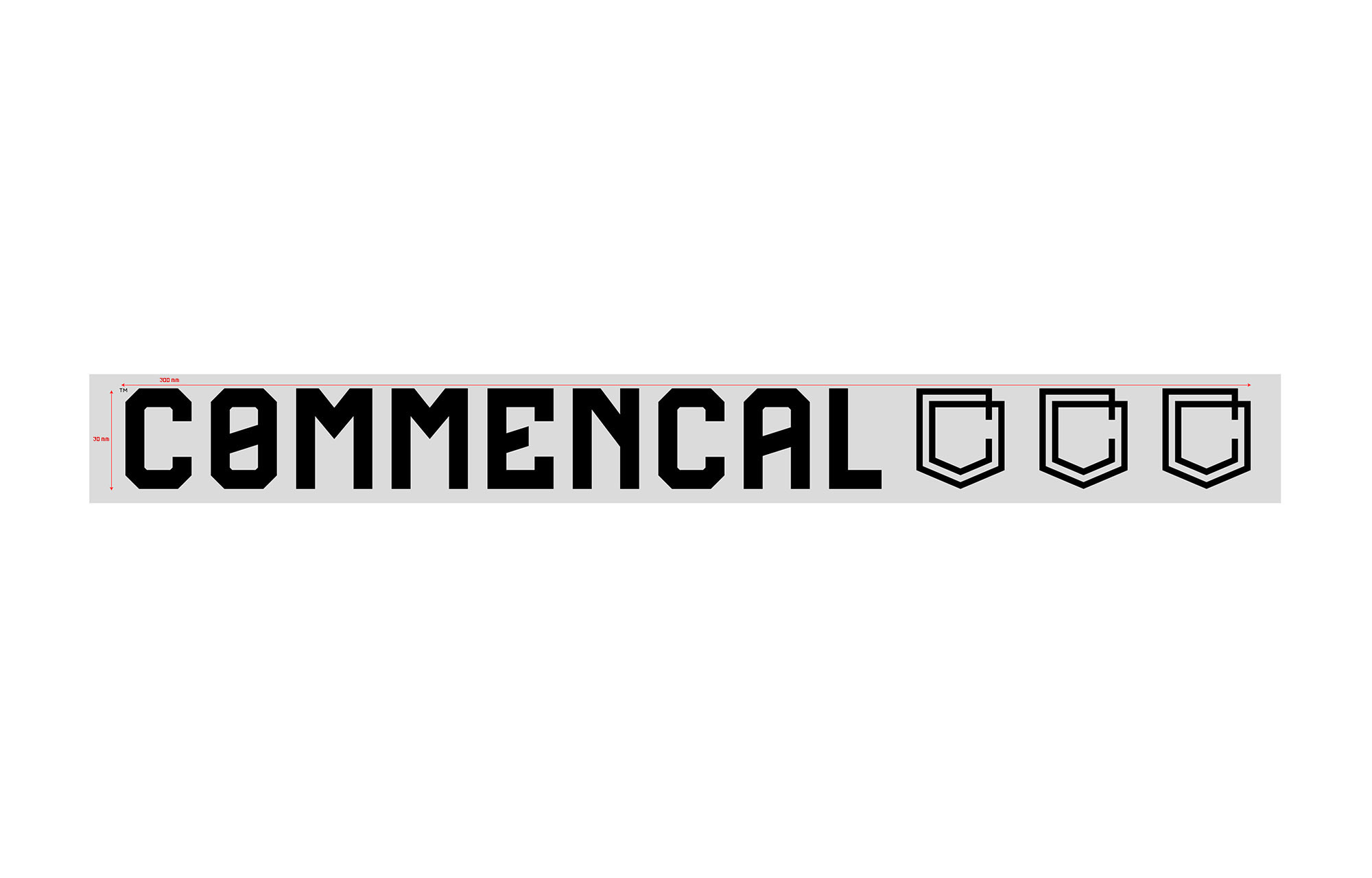COMMENCAL | COMMENCAL TRADITIONAL STICKER SMALL BLACK